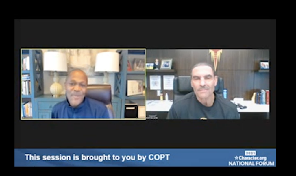 Herm Edwards on how important character building is at a young age